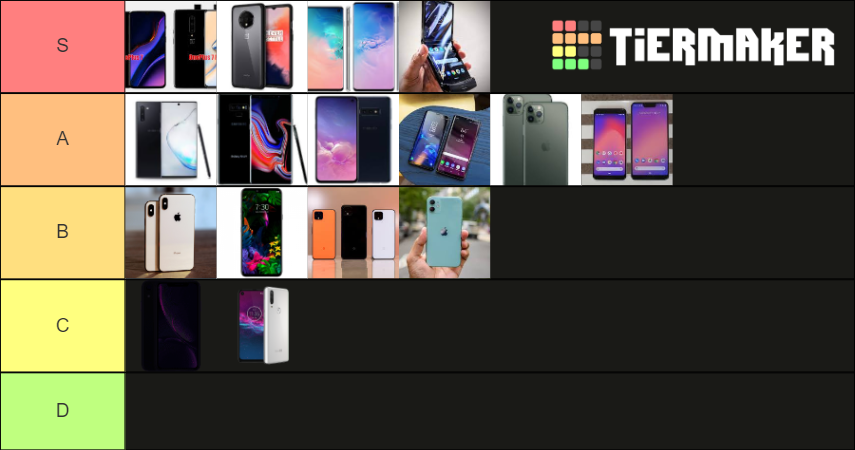 Phones Tier List (Community Rankings) - TierMaker