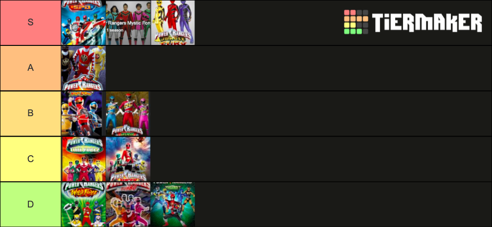 Power Ranger Tier List (Community Rankings) - TierMaker