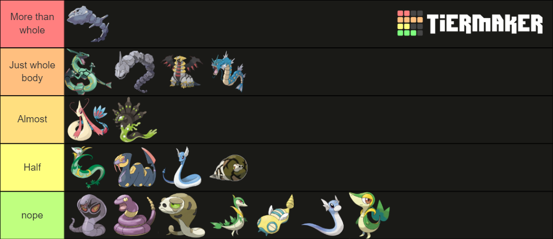 which pokemon is able to wrap arond the whole human body Tier List ...