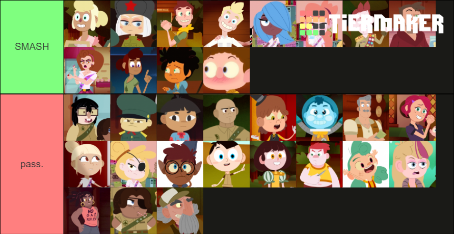 Camp Camp characters Tier List (Community Rankings) - TierMaker