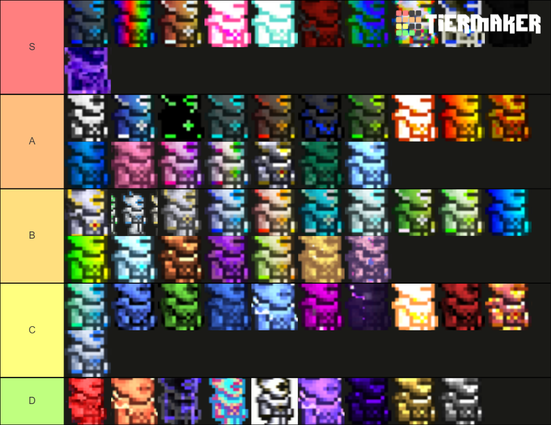 Terraria Dye Tier List (Community Rankings) - TierMaker
