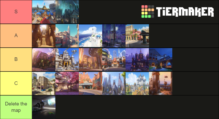 Overwatch maps Tier List (Community Rankings) - TierMaker