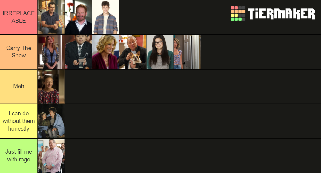 Modern Family Tier List (Community Rankings) - TierMaker