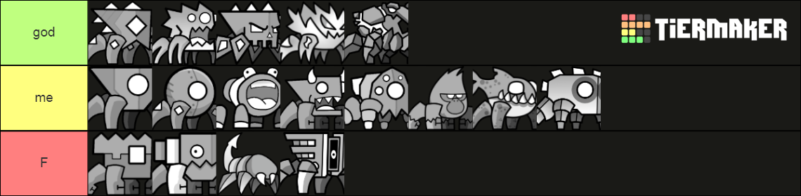 Geometry Dash Spiders Tier List (Community Rankings) - TierMaker