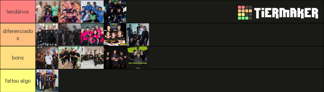 Maiores times da história do FF Tier List (Community Rankings) - TierMaker