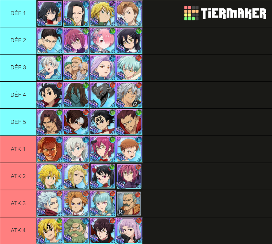 7DS - ALL Tier List (Community Rankings) - TierMaker