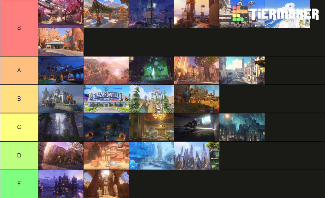 Overwatch Maps Tier List (Community Rankings) - TierMaker