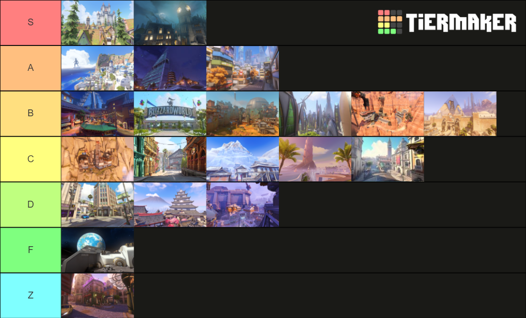 Overwatch Maps Tier List (Community Rankings) - TierMaker