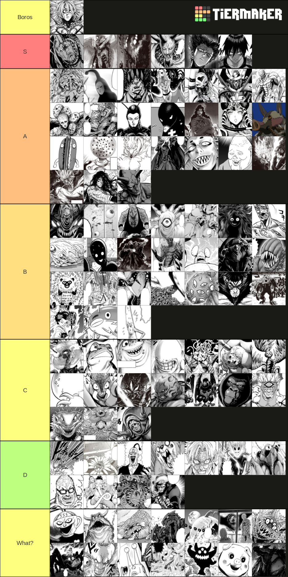 One Punch Man Villains Tier List (Community Rankings) - TierMaker