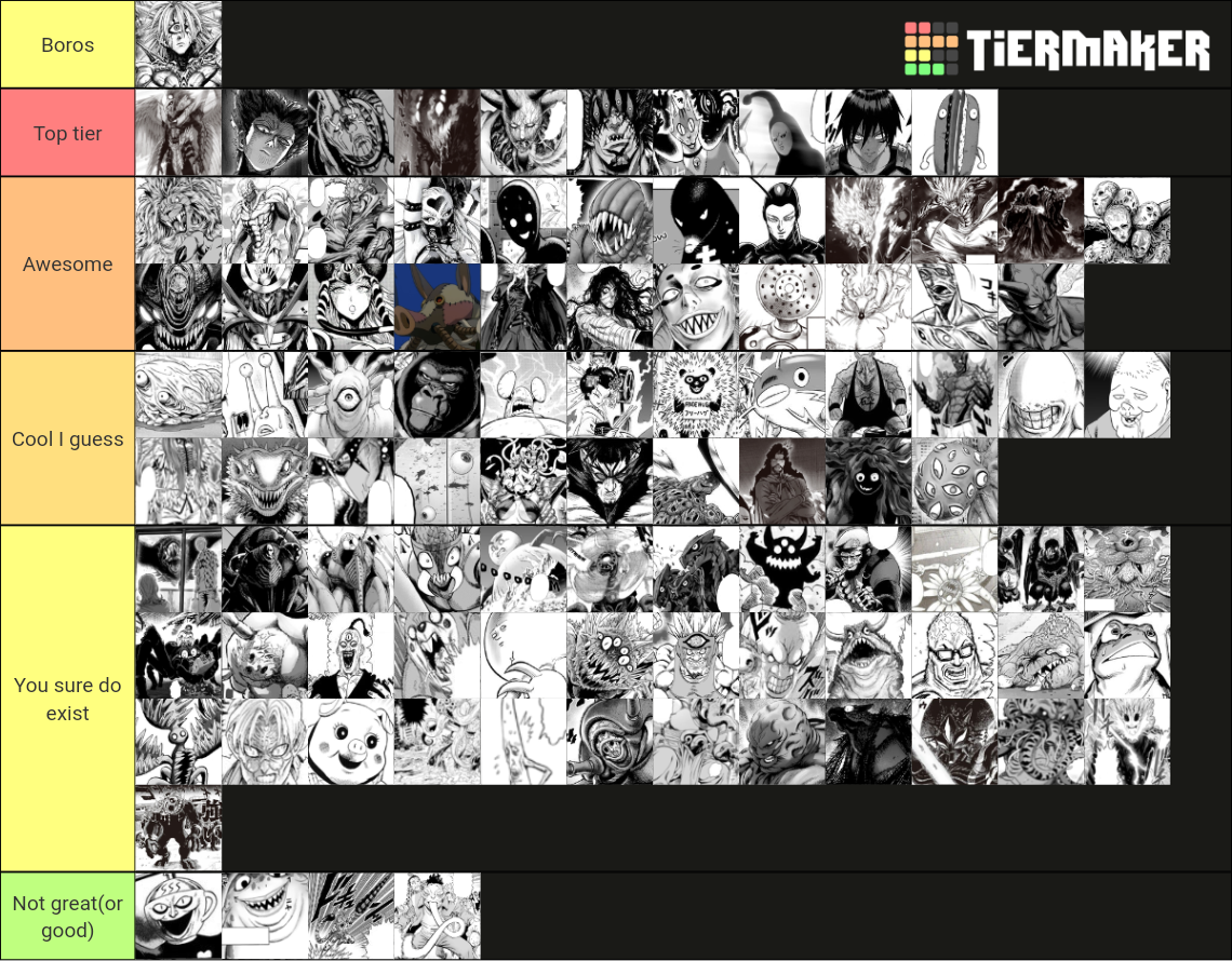 One Punch Man Villains Tier List (Community Rankings) - TierMaker