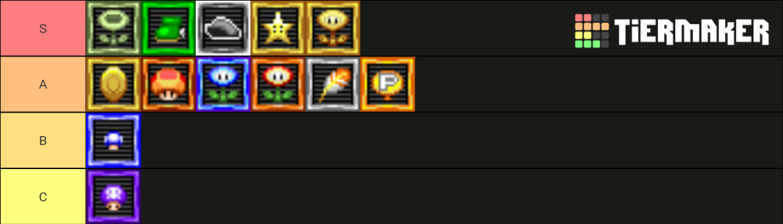 SRB2 Mario Items/Power Ups Tier List (Community Rankings) - TierMaker SRB2 Mario Items/Power Ups Tier List (Community Rankings) - TierMaker