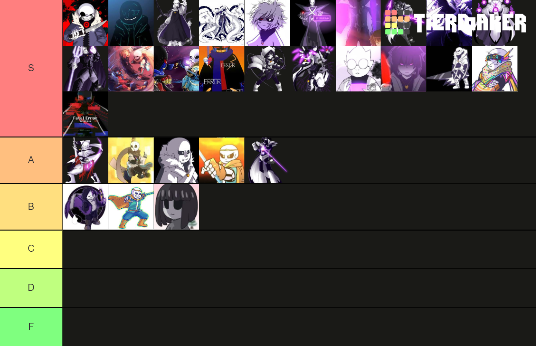 Underverse Soundtrack Tier List (Community Rankings) - TierMaker