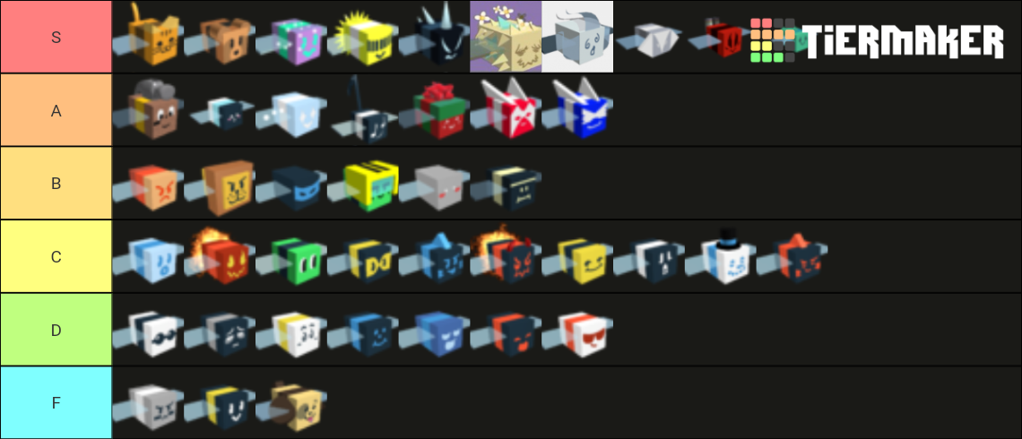 Roblox Bee Swarm Simulator Bees Tier List (Community Rankings) - TierMaker