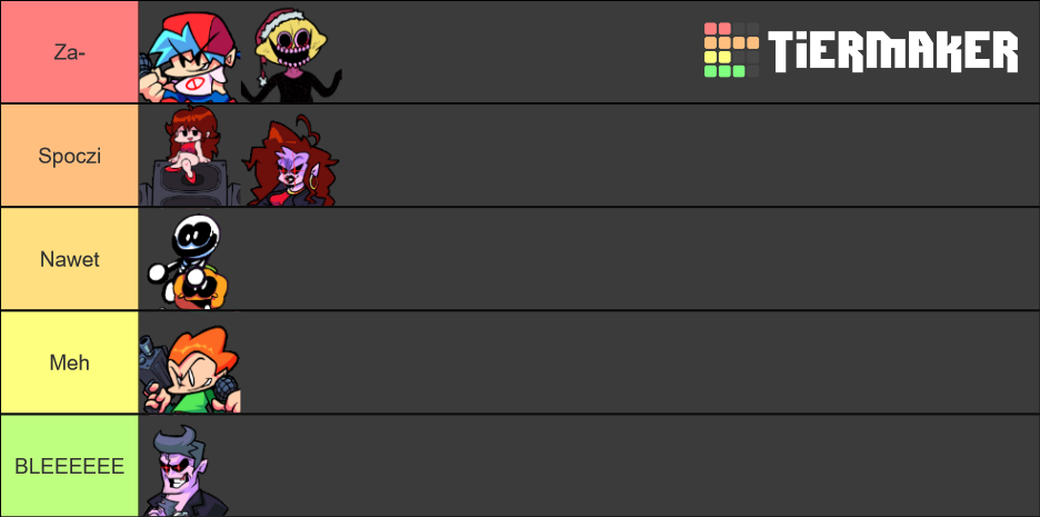 Friday Night Funkin characters Tier List (Community Rankings) - TierMaker