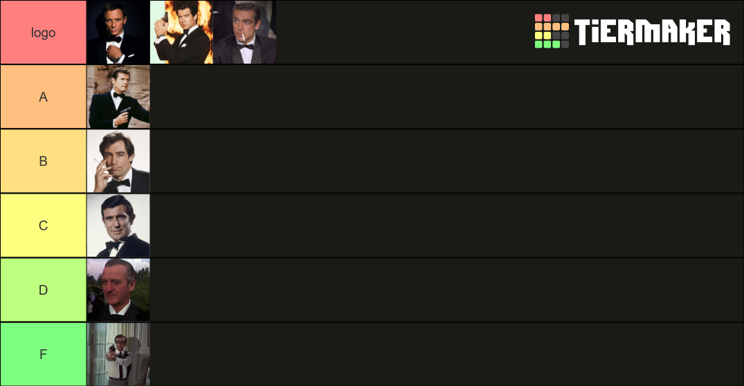 Actors who have Played James Bond Tier List (Community Rankings ...