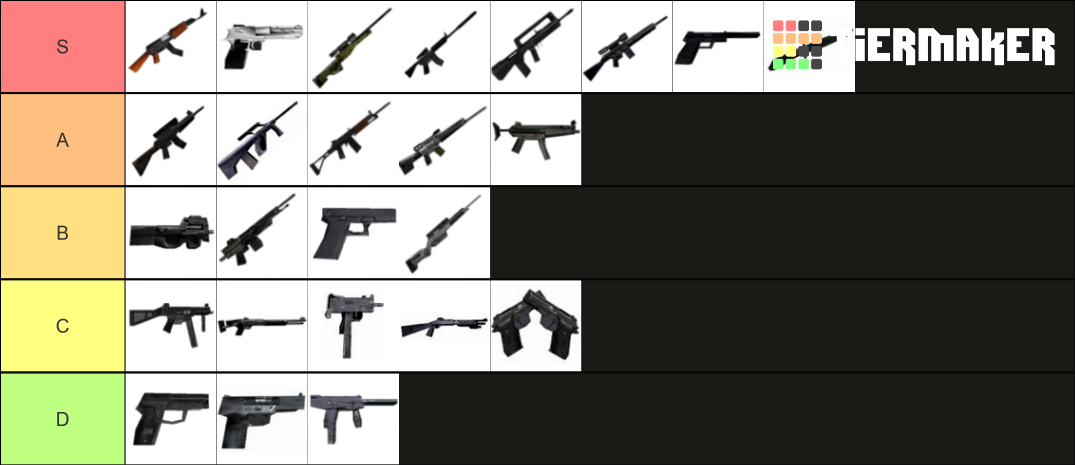 CS 1.6 weapons Tier List (Community Rankings) - TierMaker
