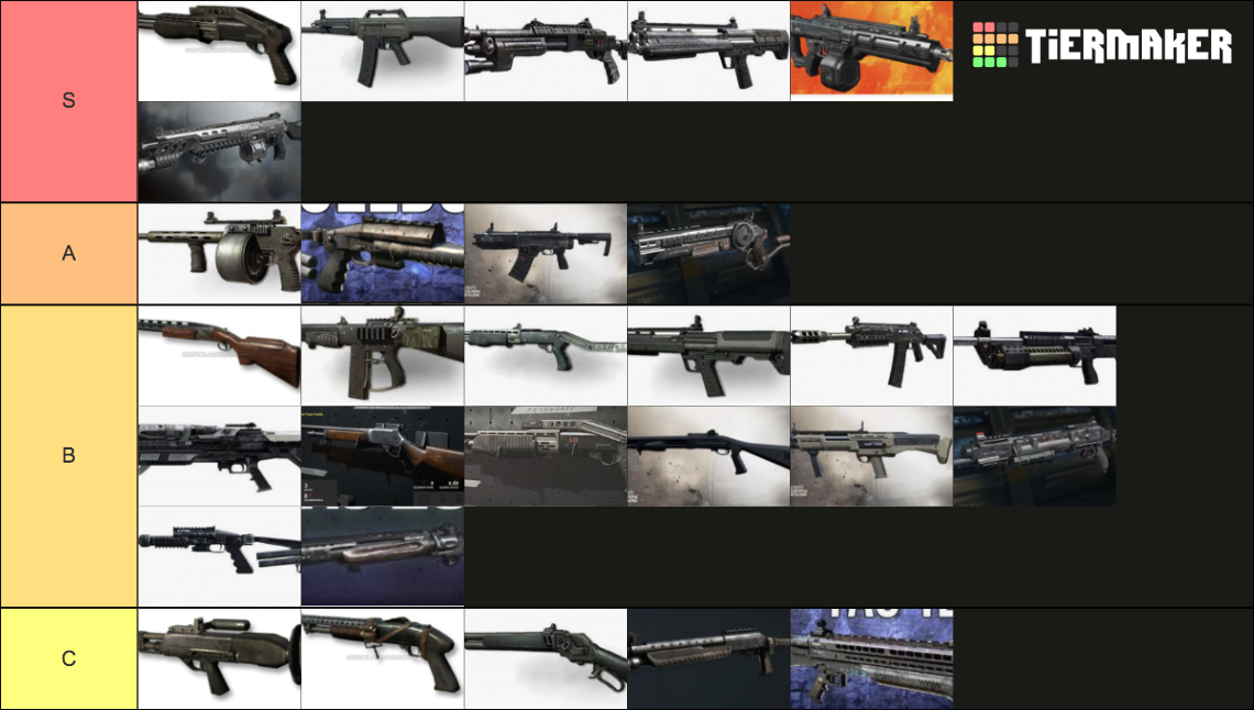 COD Shotguns Tier List (Community Rankings) - TierMaker