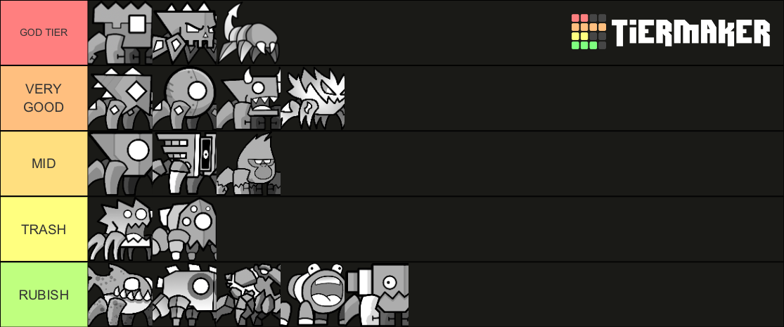 Geometry Dash Spiders Tier List (Community Rankings) - TierMaker