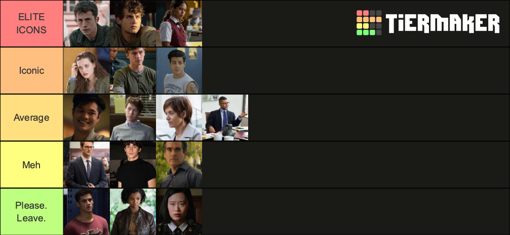 Thirteen Reasons Why Characters Tier List (Community Rankings) - TierMaker