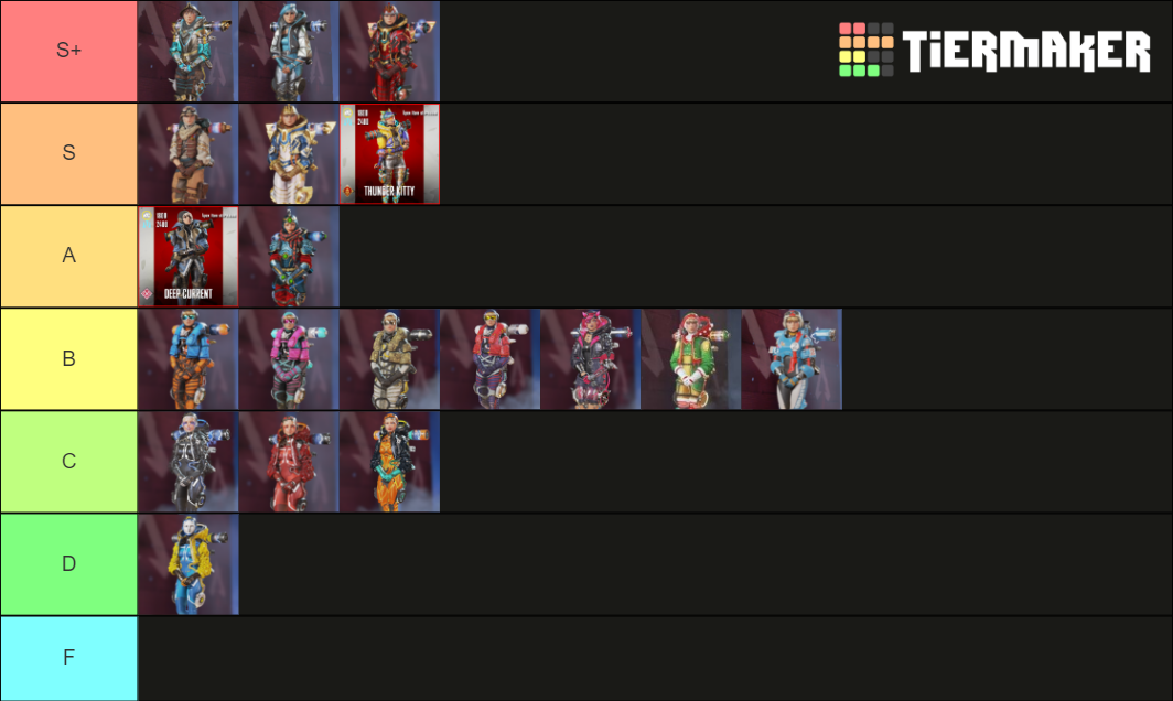 Apex Legends all legendary Wattson skins Tier List (Community Rankings) - TierMaker