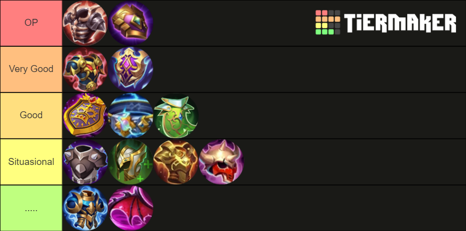 ML DEF ITEM Tier List (Community Rankings) - TierMaker