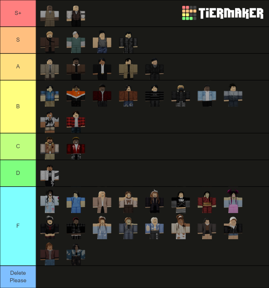 Roblox Specter Characters | 2.4 Tier List (Community Rankings) - TierMaker