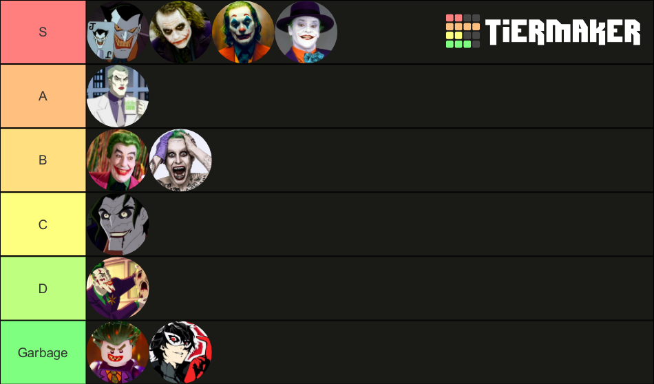 Best Joker Tier List (Community Rankings) - TierMaker