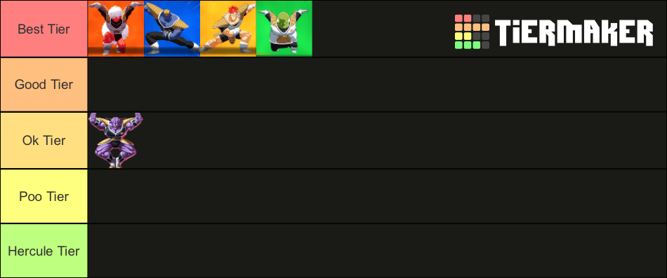 Ginyu Force Tier List (Community Rankings) - TierMaker