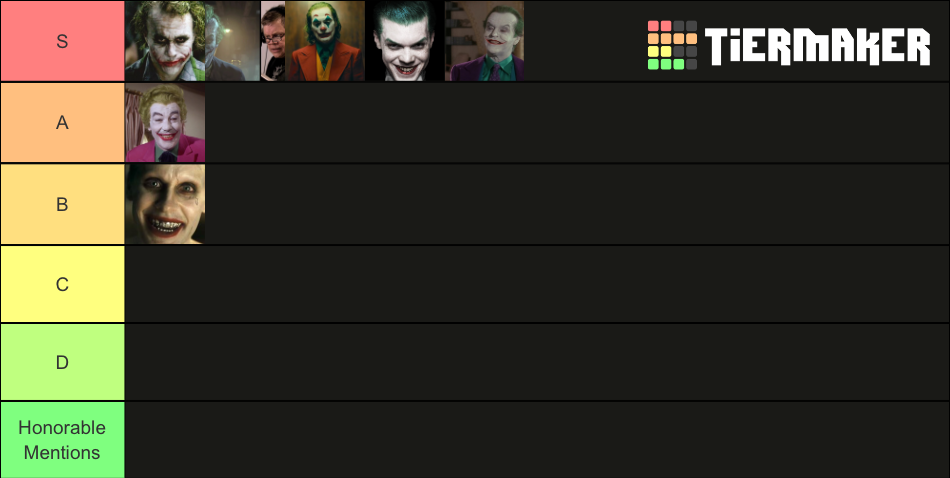 Joker Comparison Tier List (Community Rankings) - TierMaker
