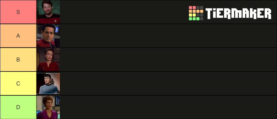 Star Trek First Officers Tier List (Community Rankings) - TierMaker