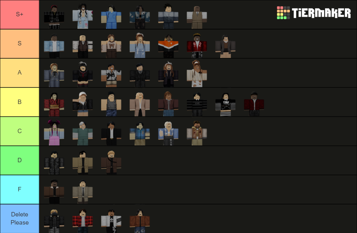 Roblox Specter Characters | 2.4 Tier List (Community Rankings) - TierMaker