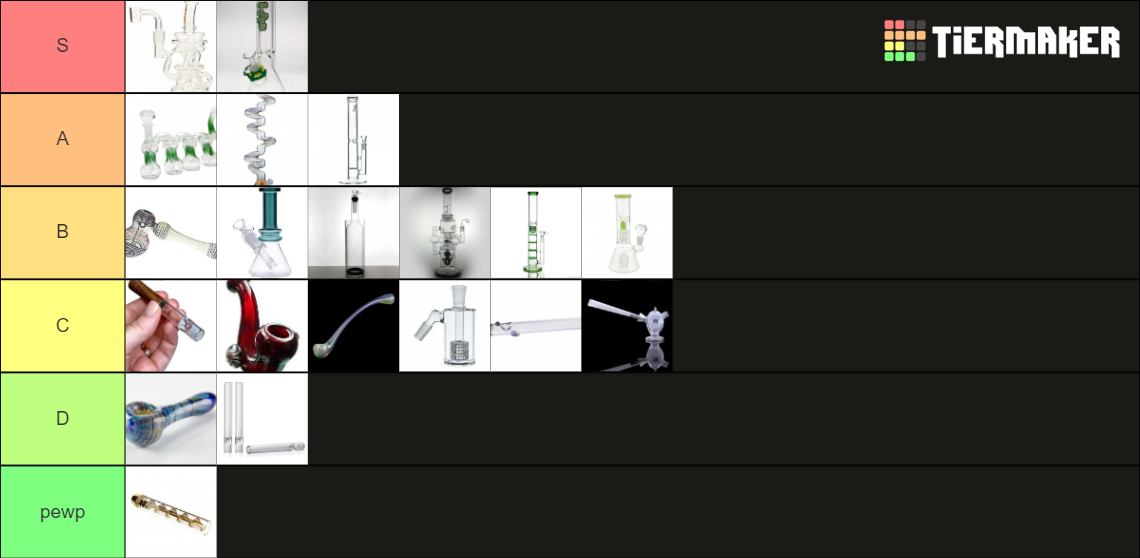 Glass Pipe Tier List (Community Rankings) - TierMaker