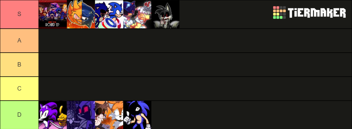 All Sonic.exe mods FNF Tier List (Community Rankings) - TierMaker