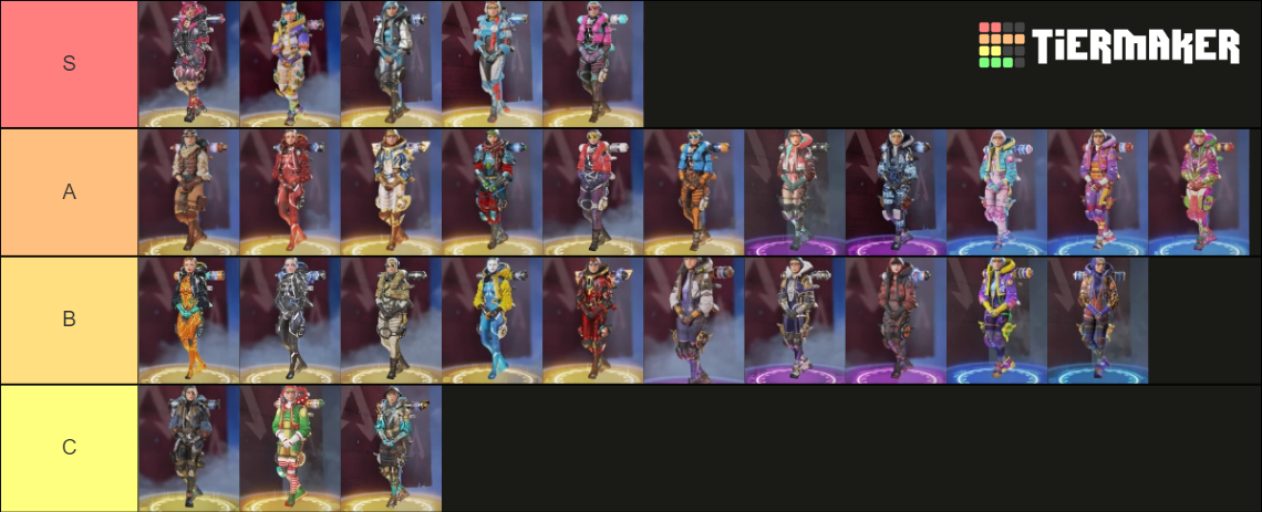 Wattson Skins (Season 12, Legendaries and Event) Tier List (Community Rankings) - TierMaker