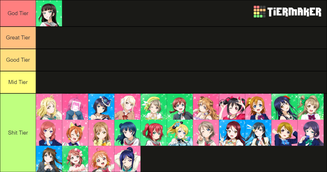Love Live! Character Tier List (Community Rankings) - TierMaker