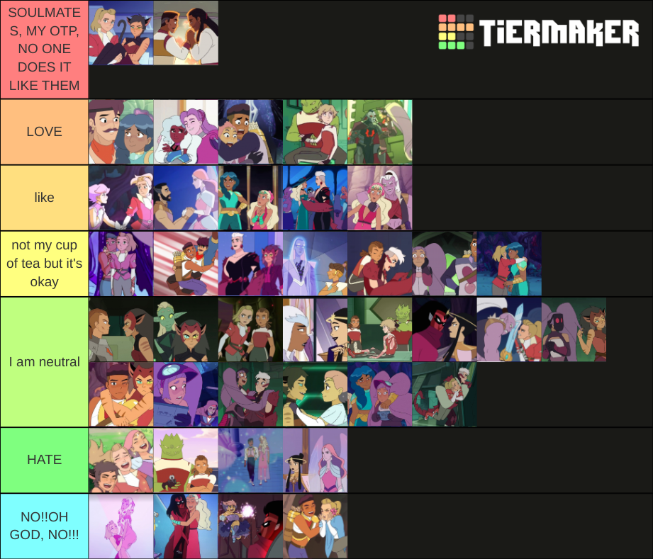She-Ra and The Princesses of Power(2018) ships list Tier List ...