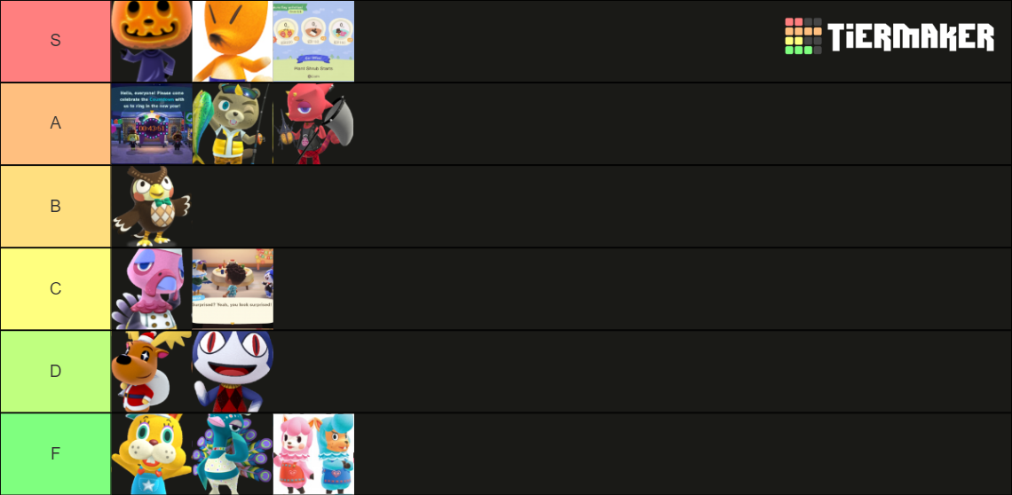 Animal Crossing New Horizons: Ranking all the major events Tier List ...