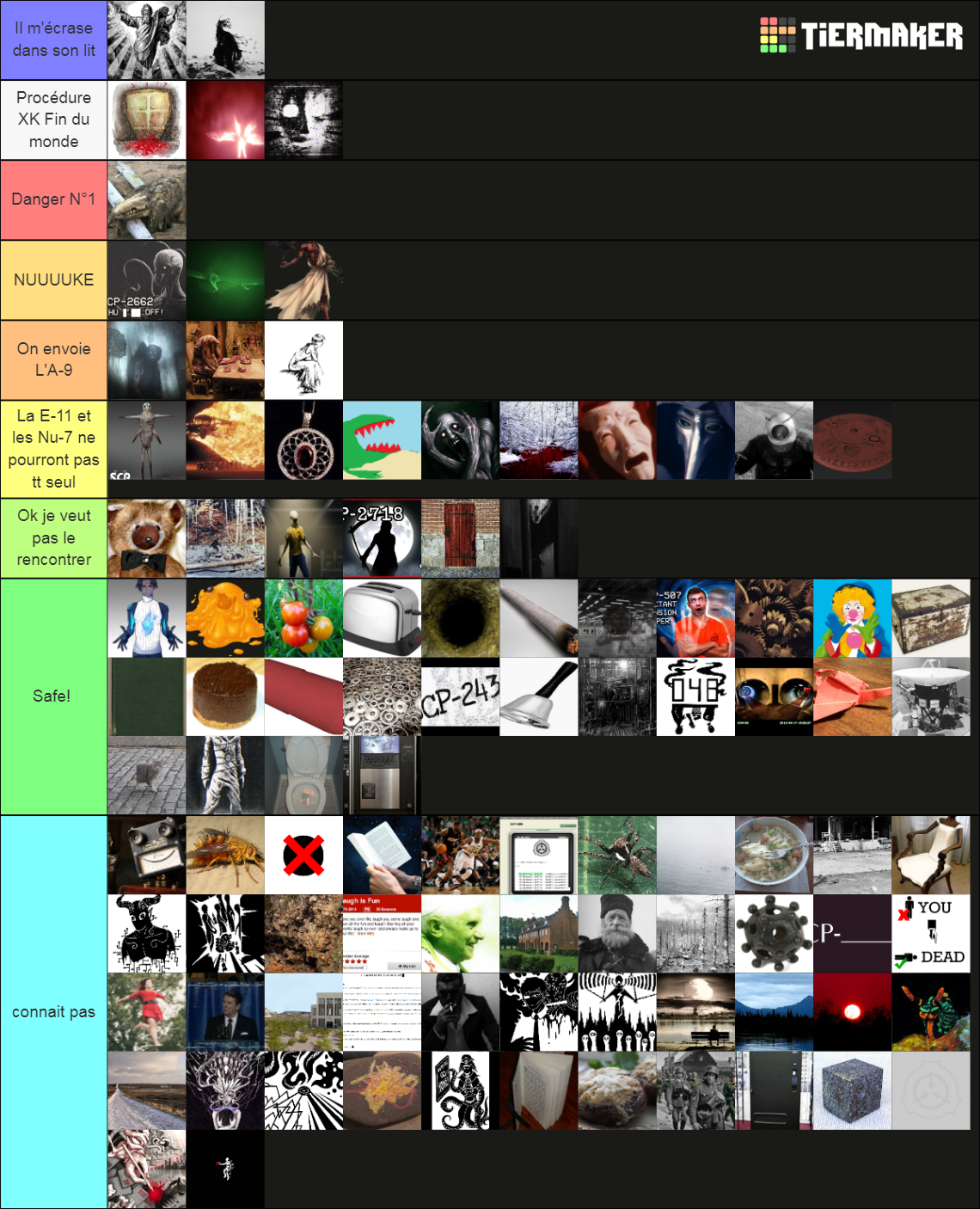 Top 100 SCP's Tier List (Community Rankings) - TierMaker
