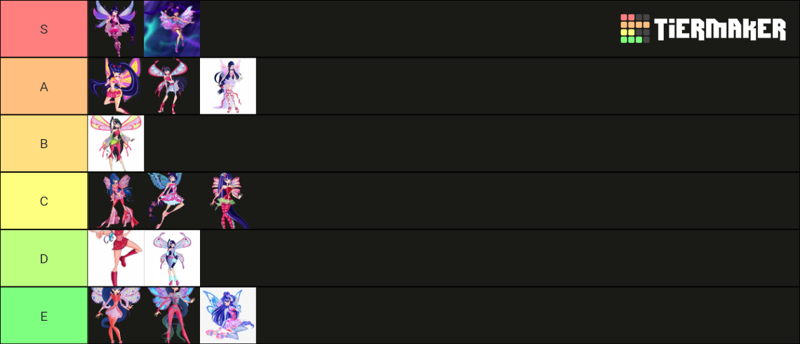 rating musa's outfits Tier List (Community Rankings) - TierMaker