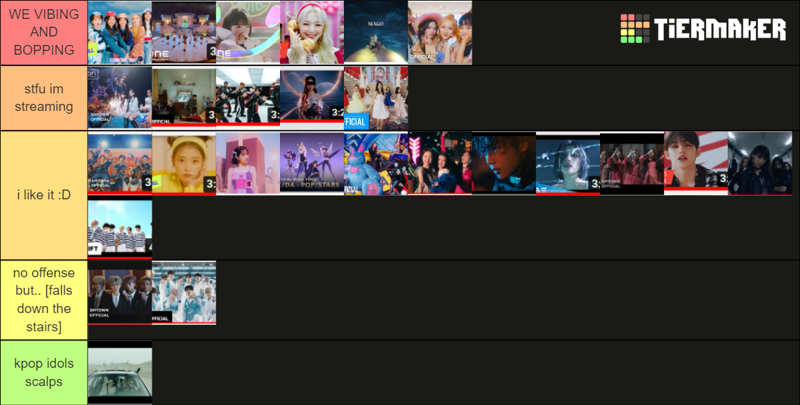 kpop song rankings w laundrey Tier List (Community Rankings) - TierMaker