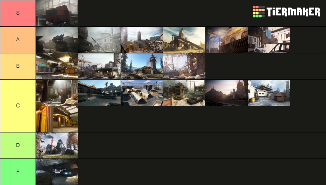 COD MW Maps Tier List (Community Rankings) - TierMaker