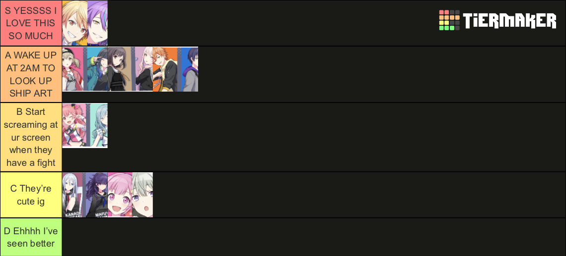 Proseka Ships Tier List (Community Rankings) - TierMaker