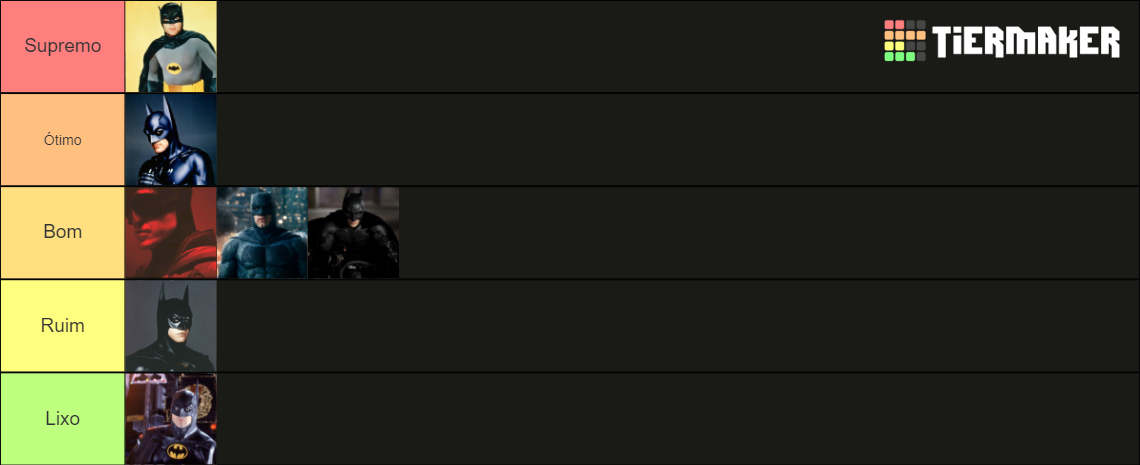 Versions of Batman Tier List (Community Rankings) - TierMaker