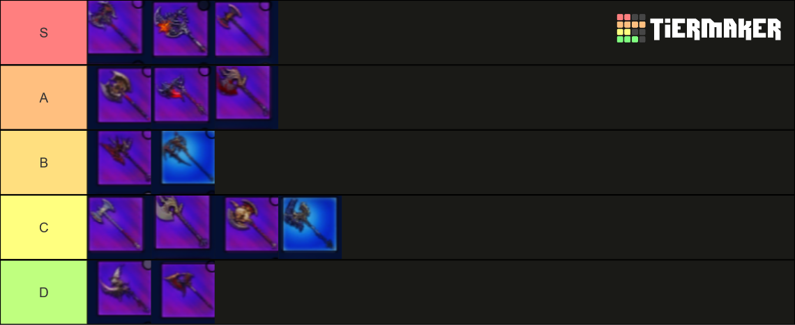 FFXIV WAR Relics ARR-SHB Tier List (Community Rankings) - TierMaker