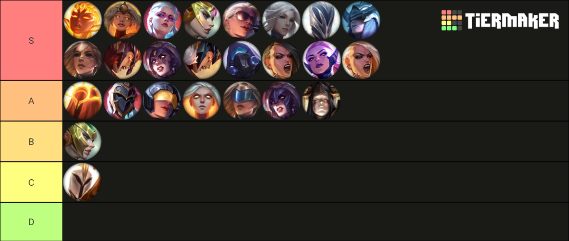 Kayle skins :3 up to Spirit Blossom Tier List (Community Rankings ...
