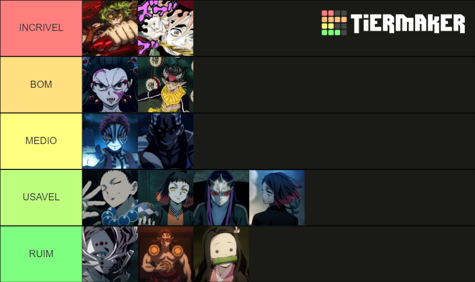 Slayers unleashed bda Tier List (Community Rankings) - TierMaker