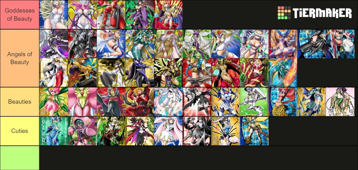 Humanoid Female Digimon Tier List (Community Rankings) - TierMaker