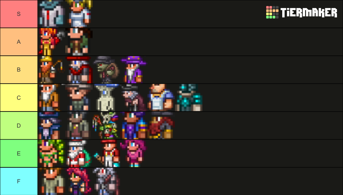 Terraria NPC Tier List (Community Rankings) - TierMaker