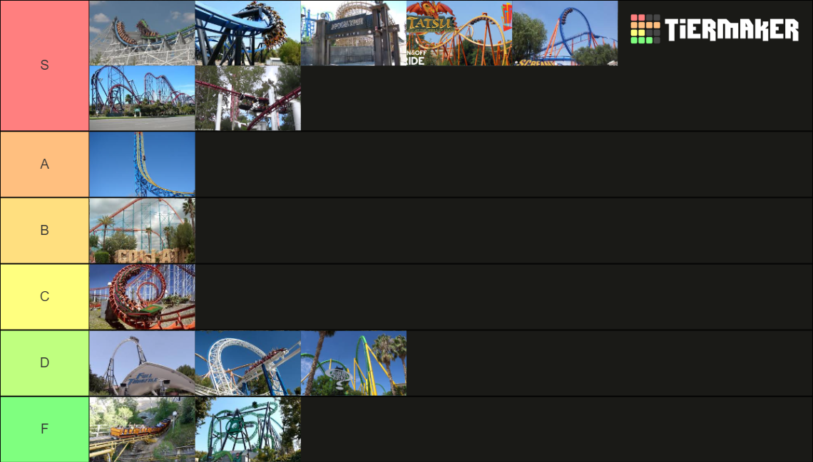 Six Flags Magic Mountain Tier List (Community Rankings) - TierMaker