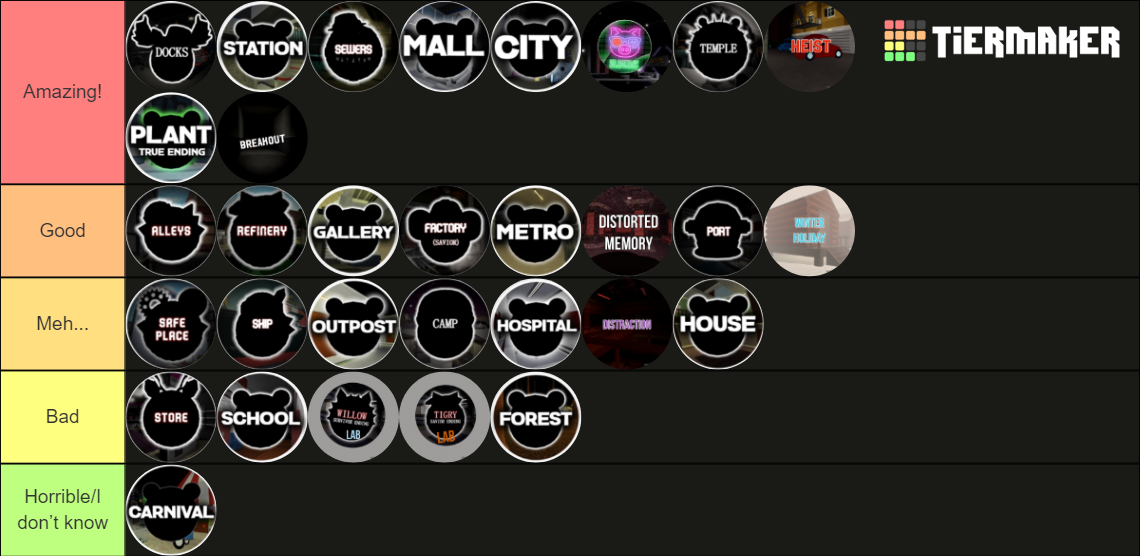 Piggy Chapters (Book 1, Book 2, & Extra Maps) Tier List (Community ...